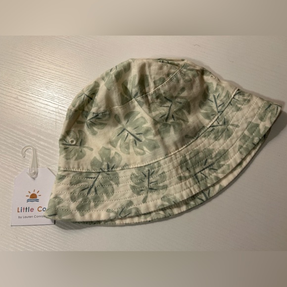 LC Lauren Conrad | Accessories | Nwt Lauren Conrad 2t5t Bucket Hat Monstera Print Organic Cotton ...